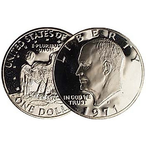 1971 S 40% Silver Ike Eisenhower Dollar Gem Proof Condition