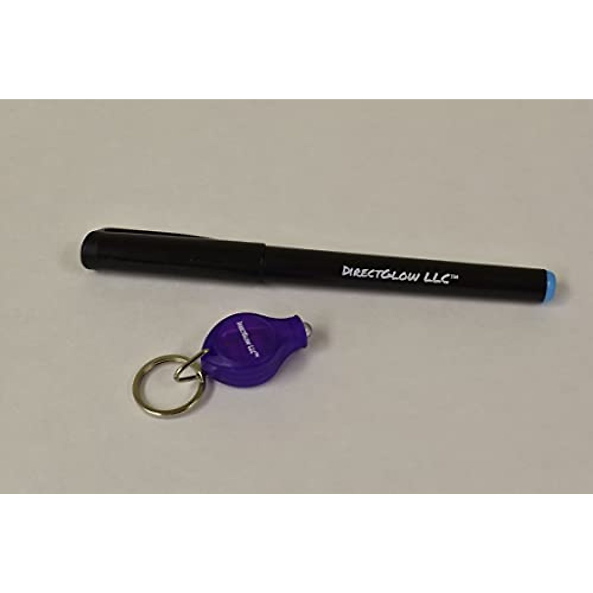 DirectGlow Invisible UV Ink Marker Pen with Ultraviolet LED Keychain Blacklight