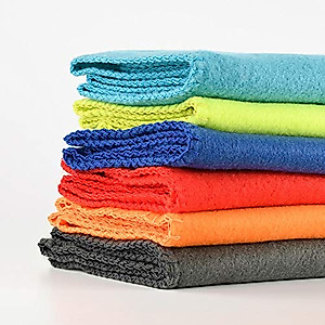 Fleece Throw Blanket bulk fleece blankets Solid Lightweight Warm Soft Cozy Pet-Friendly for Home Bed Sofa Couch Dorm Office Wedding Gifts Travel Airplane for Seasons (Assorted, Pack of 6-50x60 Inches)