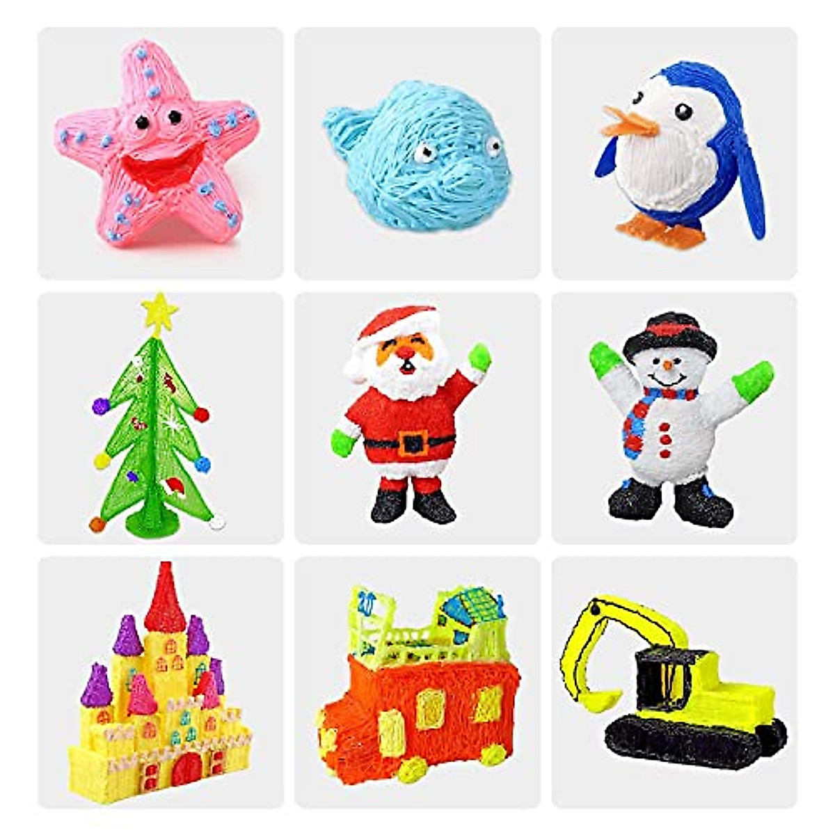 3D Pen Filament 320 Feet, 16 Colors, Each Color 20 Feet, 250 Stencils eBooks - 3D Printing Pen PLA Refills1.75mm, High-Precision Diameter and Kids Safe Material, Fit for SCRIB3D P1 and MYNT3D