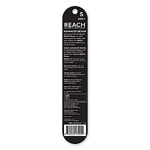 REACH Advanced Design Toothbrush with Soft BRISTLES and Toothbrush Cap, 1 Count