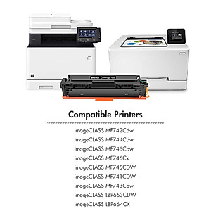 055 055H MF743Cdw Toner Cartridge 4 Pack Compatible Replacement for Canon Cartridge 055 055H Color ImageCLASS MF743Cdw MF741Cdw MF745Cdw MF746Cdw LBP664Cdw Laser Printer |Black Cyan Magenta Yellow|