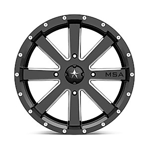 MSA Offroad Wheels MA34 24X7 4X156 G-BLK MILL 00MM - M34-024756M