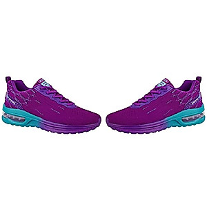 Fashion Loonyx - Women's Athletic Sport Shoes Comfort Casual Sneakers for Ladies, Purple Running Shoes with Arch Support Women, Perfect for Tennis and Everyday Wear