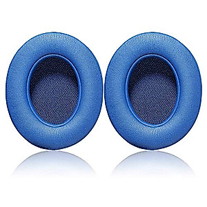 Replacement Earpads Ear Pad Cushion Cover Fit for Monster Beats by Dr.Dre Studio 2.0 Studio 3.0 Wired Wireless Headphones (Blue)