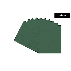 Hunter Green 5x7 Backing Board - Uncut Photo Mat Board (10-Sheets)