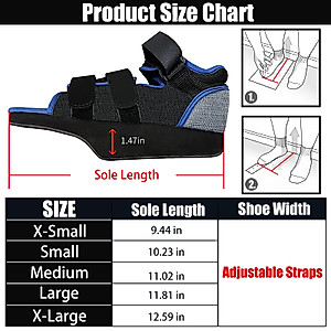 GHORTHOUD Post op Shoe for Broken Toe Lightweight Shoes Medical Orthopedic Foot Brace Off-loading Healing shoe for Foot Surgery (Medium)