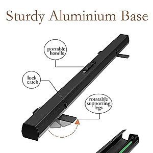 WASJOYE Green Screen Background with Stand, Portable Collapsible Chroma Key Backdrop, Auto-Locking Wrinkle-Resistant Photography Background for Video, Live Game, Studio, Black Case, 6.5 x 5 FT