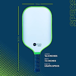 PCKL Premium Pickleball Paddle Racket | USA Pickleball Approved | Graphite Carbon Face with Large Sweet Spot | Honeycomb Core