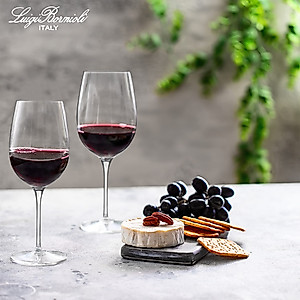 Luigi Bormioli Crescendo 20 Ounce. Bordeaux Wine Glasses, Set Of 4, Crystal SON-hyx Glass, Made In Italy.