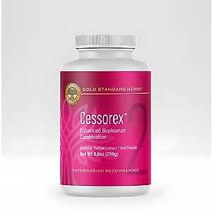 Cessorex Allergy Relief and Skin Immune Function Support Supplement for Dogs by Gold Standard Herbs, All Natural Bupleurum Combination, 250 gram Powder