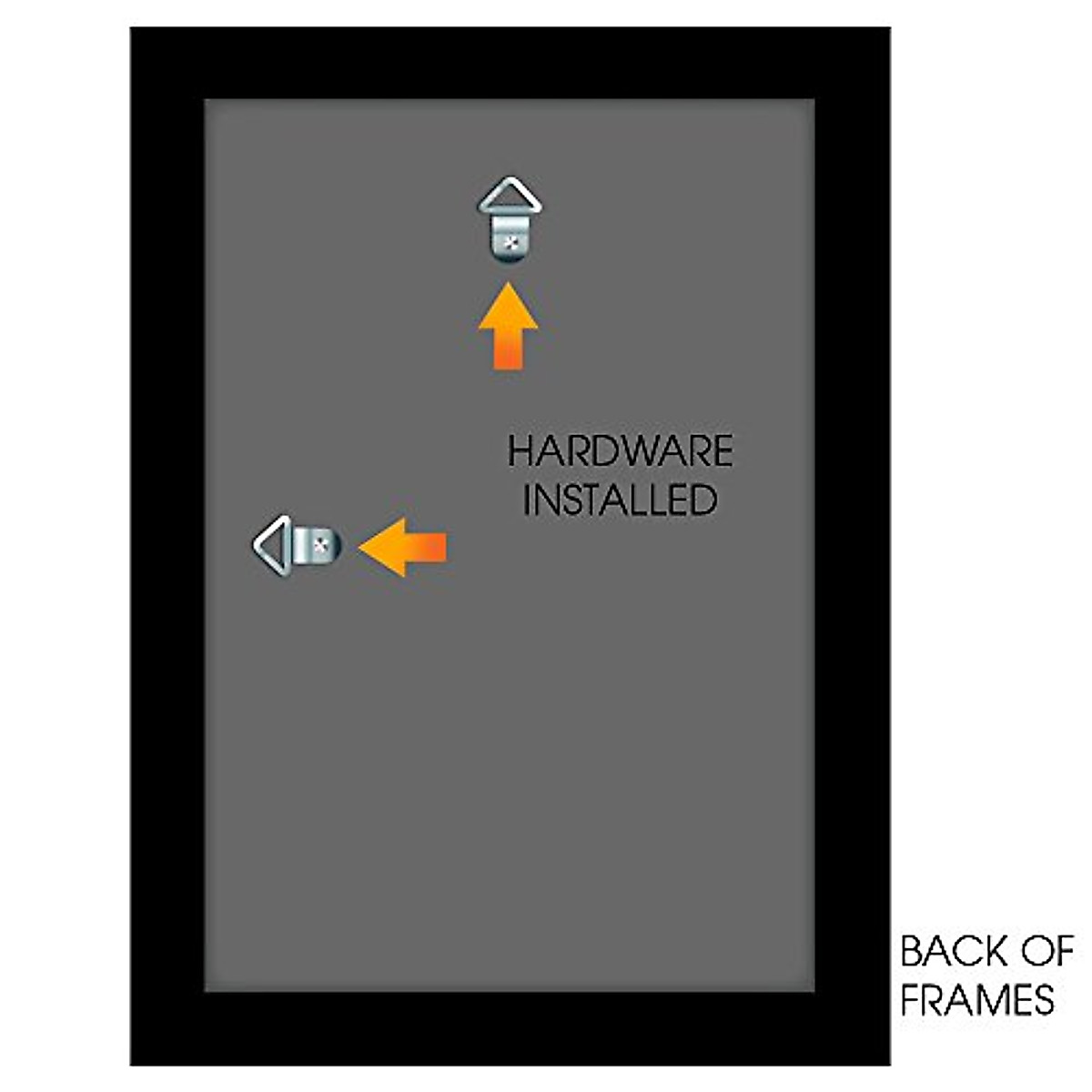 Gallery Solutions 12x18 Black Wood Wall Photo Frame