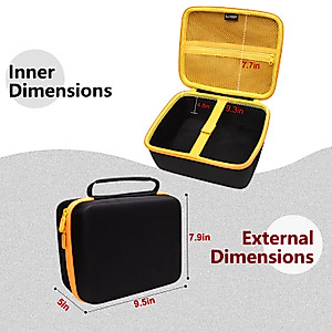LTGEM Hard Case for DEWALT DCW600B 20V Max XR Cordless Router & DEWALT DWP611 Router - Travel Protective Carrying Storage Bag
