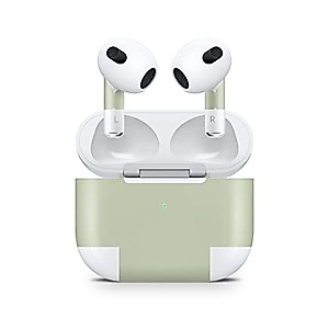 TACKY DESIGN Solid Skin for Apple Airpod 3 Skins,Classic Color Airpods 3 Sticker for airpods 3 (2021),Vinyl 3m, Airpod Stickers for Earbuds and case, airpods Skins Protective Full wrap Cover (Green)