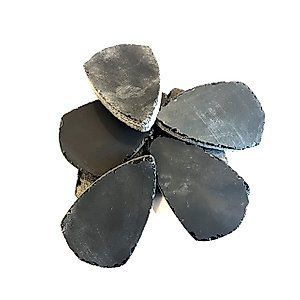 Black Obsidian Preshaped Arrowhead Slabs for Flint Knapping (6)