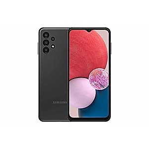 SAMSUNG Galaxy A13 (SM-A137F/DS) Dual SIM, 64GB + 4GB, Factory Unlocked GSM, International Version (Fast Car Charger Bundle) - No Warranty - (Black)