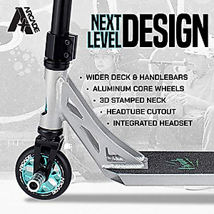 Arcade Pro Scooters Plus Stunt Scooter for Kids 10 Years and Up - Perfect for Intermediate Boys and Girls - Best Trick Scooter for BMX Freestyle Tricks (ARCADE Plus - Ultra Lava)