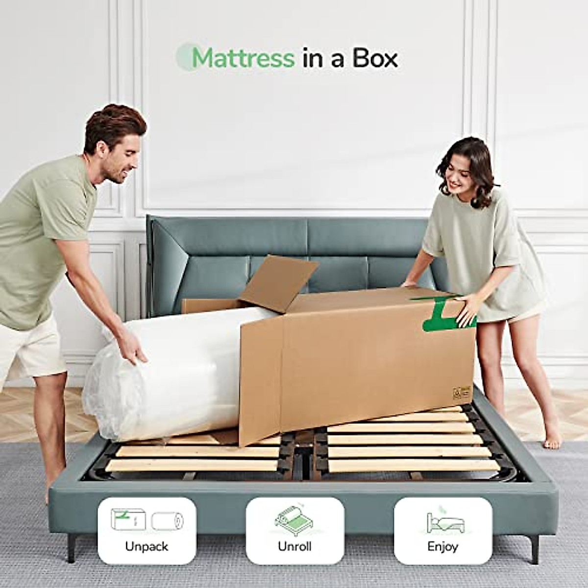 Novilla Queen Size Mattress, 12 Inch Gel Memory Foam Mattress Queen, Mattress in a Box for Back Pain Relief, Medium Firm Mattress with Edge Support & Motion Isolation, Ataraxia