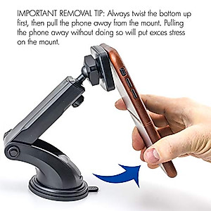 Dockem VentPro Magno Mount 3.0 Series: Magnetic Car Mount for Vents with Custom Metal Plates, Magnet Head, and Swivel Ball Socket