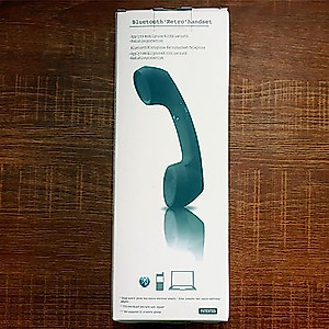 ENJOY-UNIQUE Wireless Bluetooth Mic Headphones Comfort Retro Phone Handset Mic Speaker Phone Call Receiver Compatible with iPhone iOS Android iOS Cell Phone Telephone