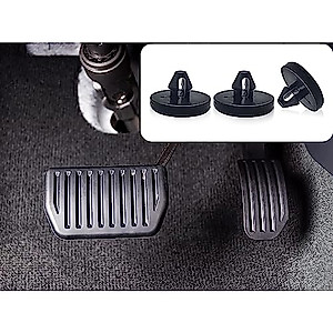 Ajxn 4 PCS Brake Switch Stopper Car Truck Auto Brake Pedal Pad Brake Light Switch Stopper Brake Switch Pad Clutch Pedal Stopper 90541-06036 (Black)