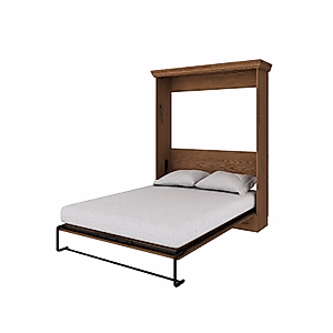 RoomAndLoft Imperial Queen Solid Wood Murphy Wall Bed in Brown