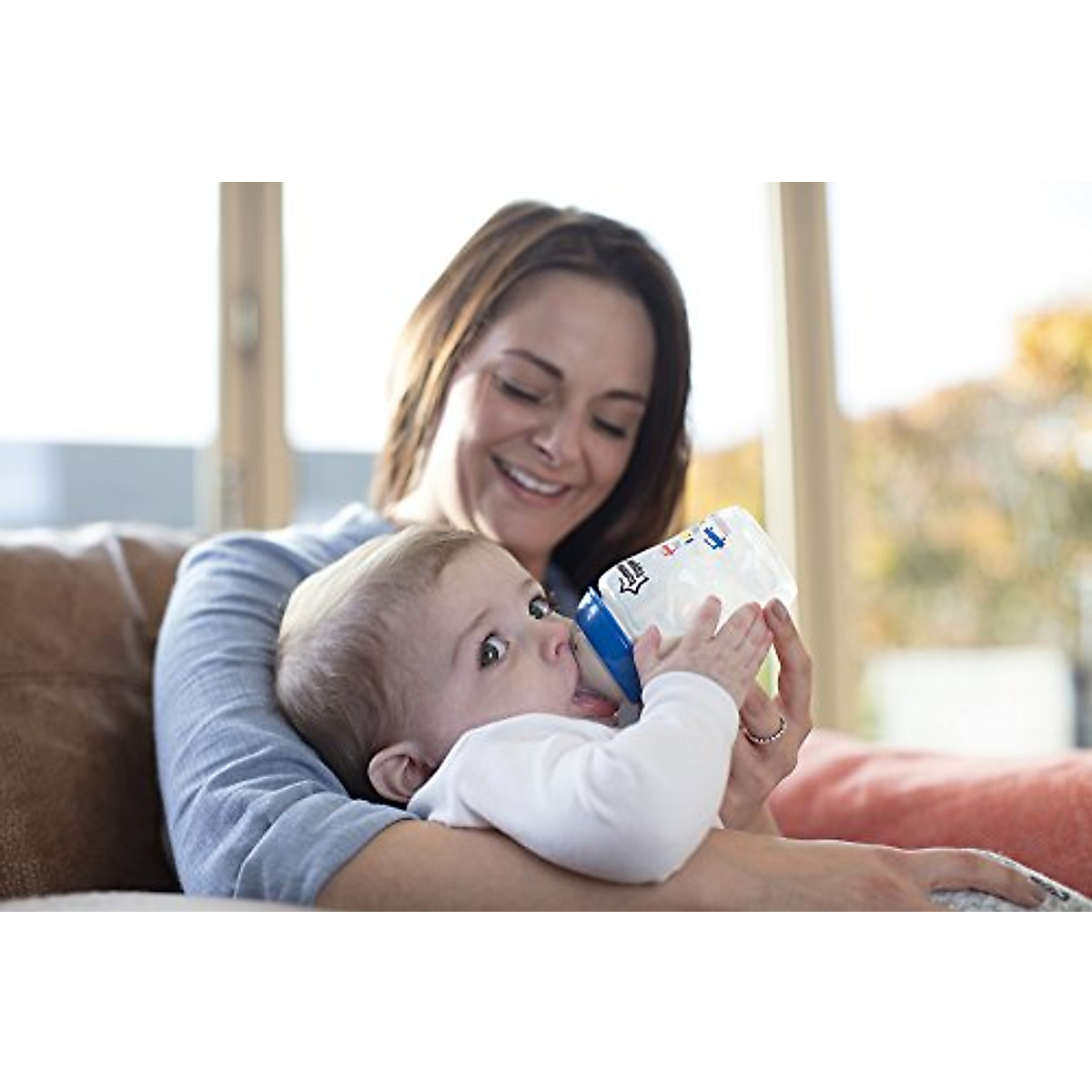 Tommee Tippee Closer to Nature Newborn Baby Bottle Starter Set | Breast-Like Nipple, Anti-Colic Valve - Blue, Boy