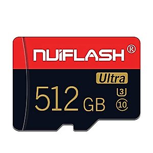 Micro SD Card 512GB Memory Card 512GB Micro SD Memory Cards Fast Speed Class 10 with a SD Card Adapter Class 10 TF Card 512GB for Android Galaxy Smart-Phone,Camera,PC,Mac 512GB