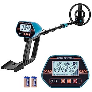Metal Detector for Kids - 8 Inch Waterproof Kid Metal Detectors Gold Detector Lightweight Search Coil Adjustable Metal Detector for Junior & Youth with High Accuracy