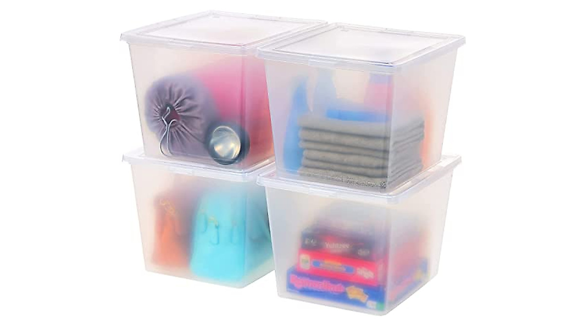 IRIS USA 36 Quart Stackable Storage Bin - 4 Pack