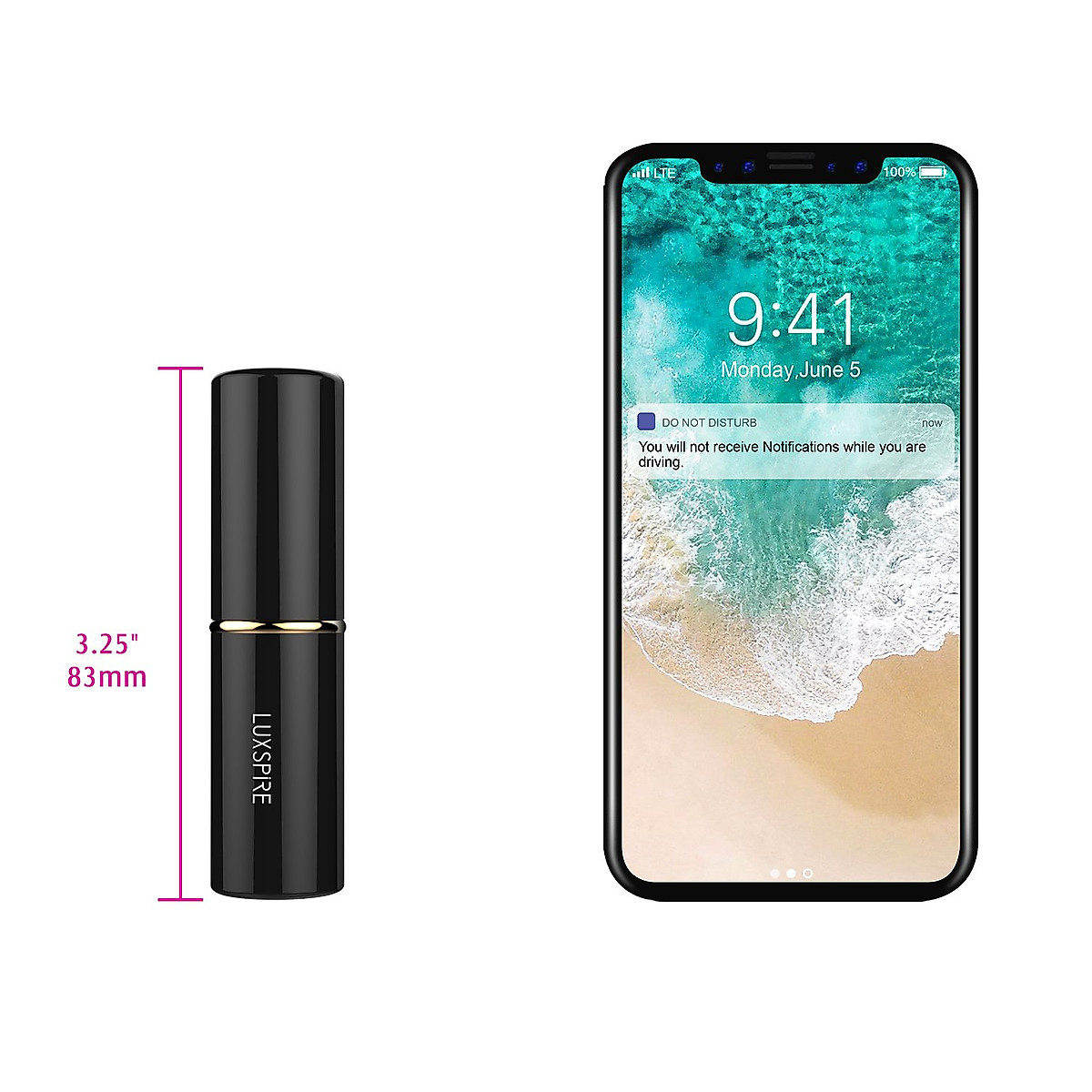 Blush Brush Makeup, Luxspire Professional Powder Brush, Retractable Kabuki Brush for Travel, Blush Bronzer, Contouring Blending, Buffing, Powder Foundation Blush, Portable Makeup Brush