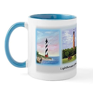 CafePress Lighthouses Of The Outer Banks Mug Ceramic Coffee Mug, Tea Cup 11 oz