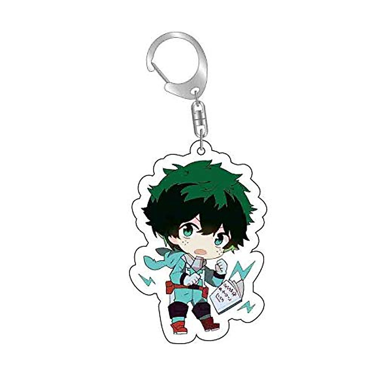 WillZephyr My hero one's justice double-sided acrylic keychain Midoriya Izuku Todoroki Shoto pendant (6Pcs)