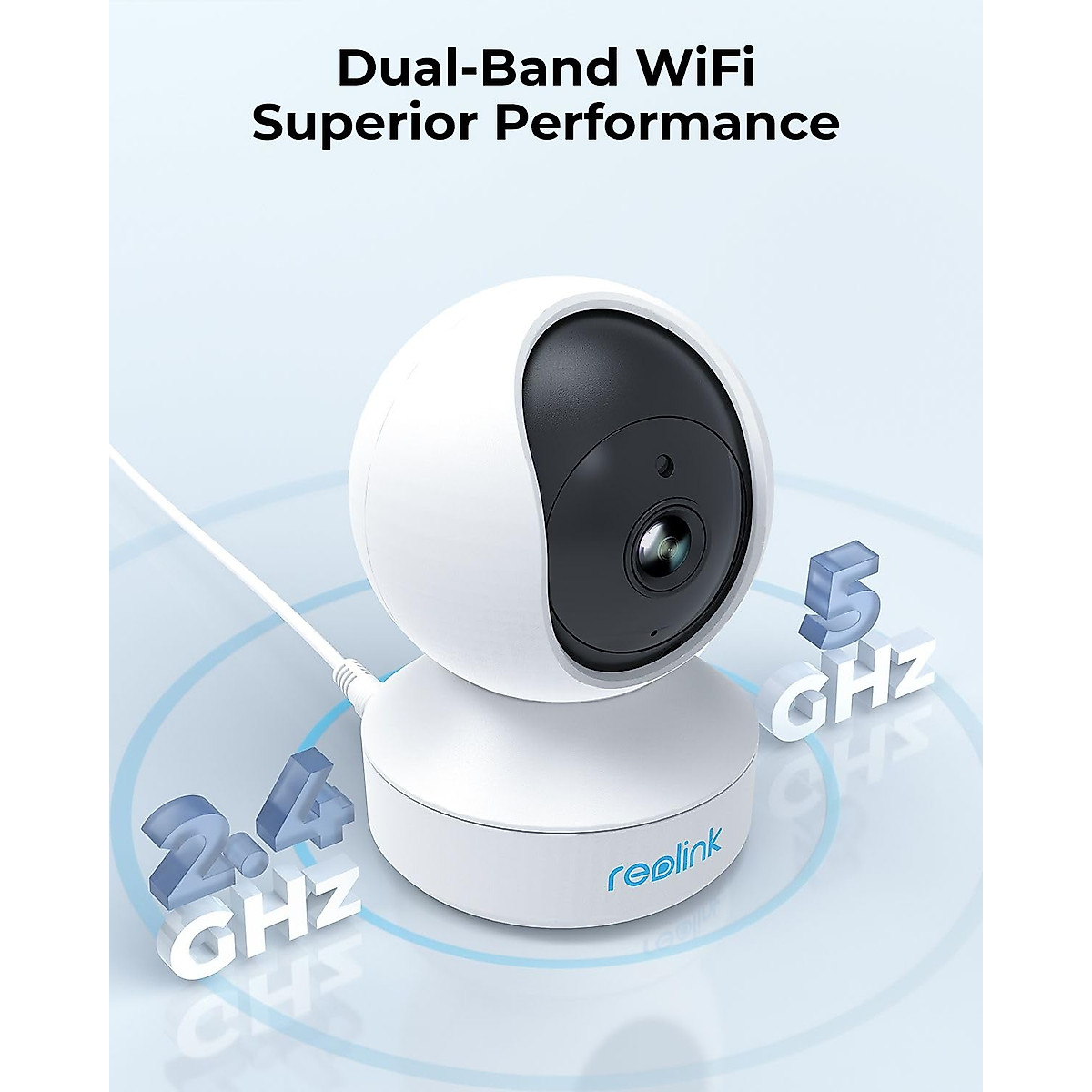 REOLINK indoor security camera E1 Pro 2 Pack Bundle with 2pcs 128GB SD Card, Indoor Camera for Home Security with Phone App, 2.4/5GHz WiFi, Baby Monitor, Pet Camera