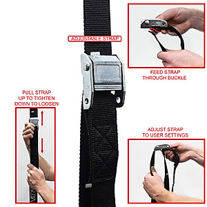 Valor Fitness GRA-2 ABS Plastic Gymnastic Rings with Adjustable Straps (Set of 2) – Promotes Muscular Physique and Improves Performance in Cross Training, Gymnastics, and Strength Training