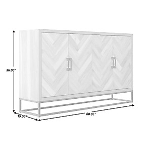 Scott Living Hayden Sideboard Accents, Brown