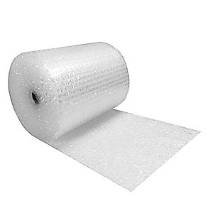 uBoxes Bubble Cushioning 24" wide Wrap x 100' Long Medium Bubbles 5/16",Clear,BUBBMED24100