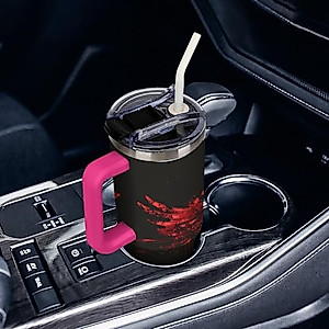 Russia Hammer Flags Hook Ussr Sickle 40 Oz Tumbler Insulated Stainless Steel Water Bottle Travel Mug Car Cup with Handle And Straw