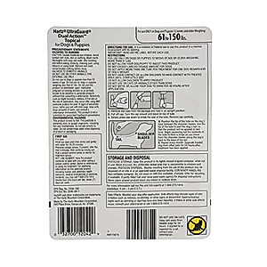 Hartz UltraGuard Dual Action Flea & Tick Topical Dog Treatment and Flea and Tick Prevention, 6 Months, 60+ Pound Dogs