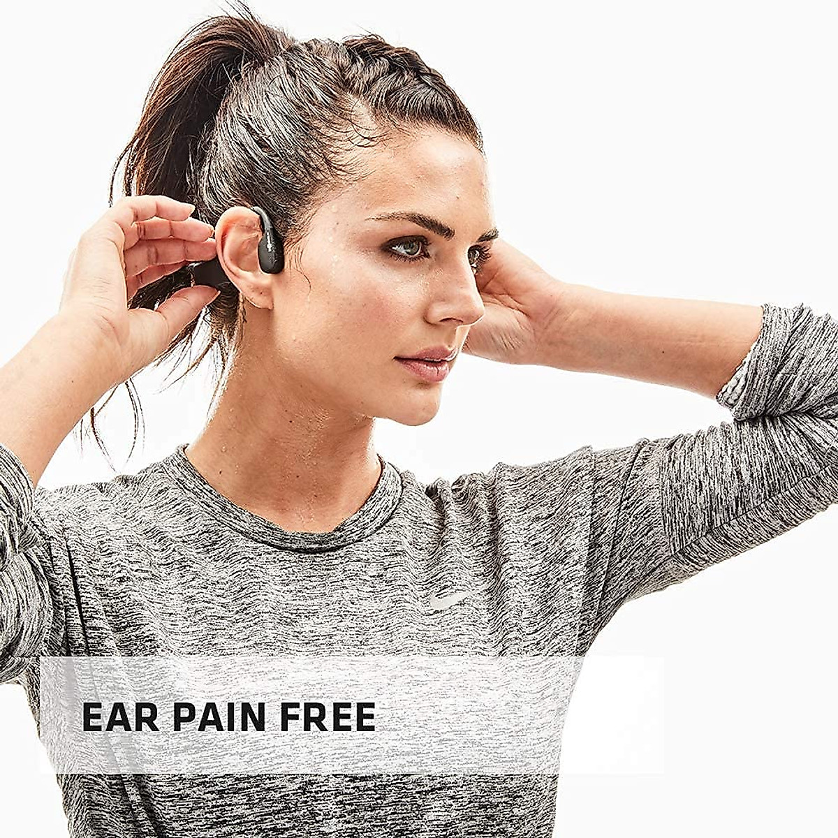 Aftershokz Xtrainerz Bone Conduction MP3 Swimming Headphones with Swim Cap, Sapphire Blue