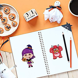 24 Pieces Halloween Make-a-face Sticker Mix and Match Sticker Make Your Own Stickers Halloween Party Games for Birthday Party Decorations Halloween Party Supplies Make a face