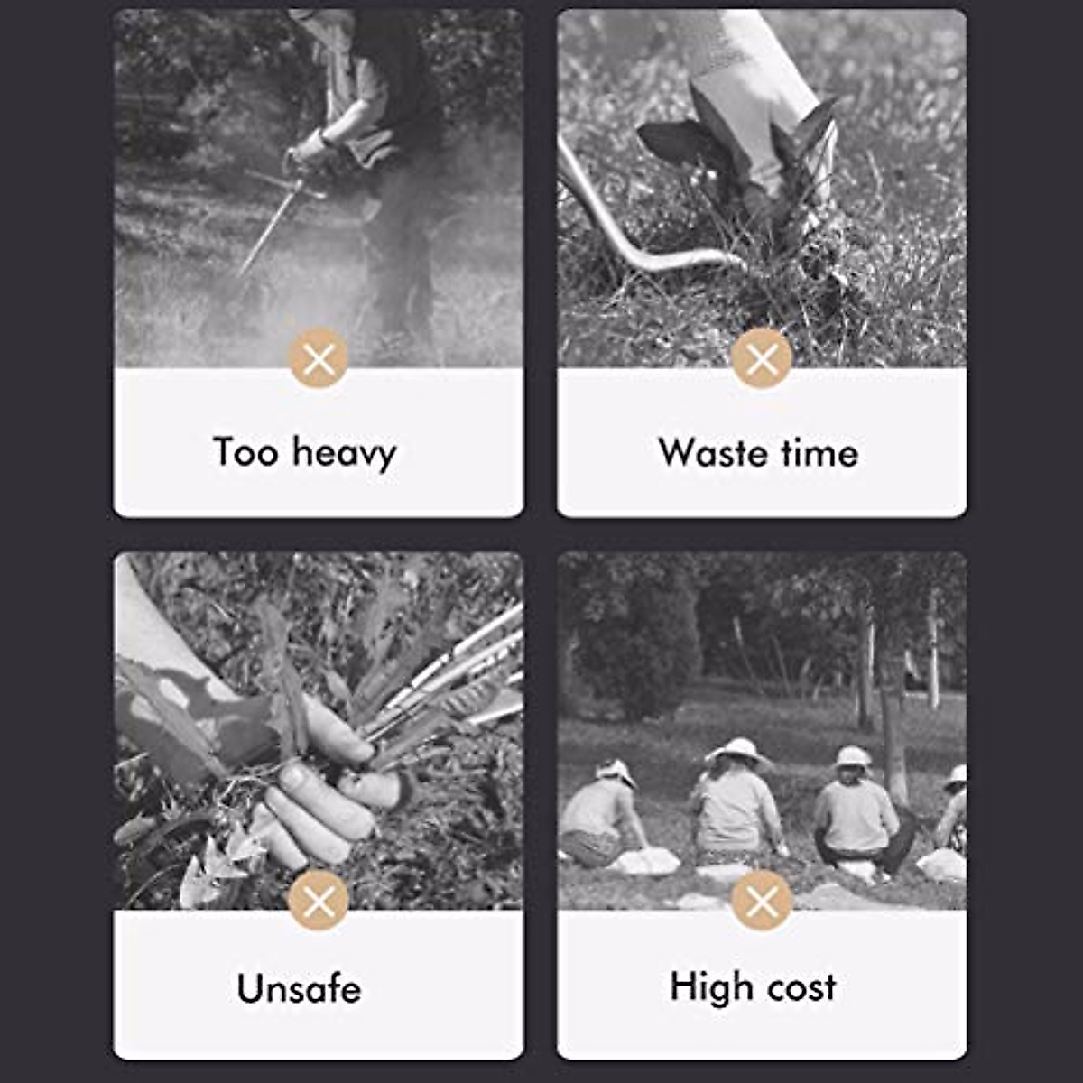 Newooh Garden Tool,Cordless String Trimmer Cordless Rechargeable Grass Trimmer String Grass Trimmer for Garden Lawn Weeding