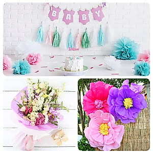 Koogel Tissue Paper Bulk, 330 Sheets Gift Wrapping Paper Craft Tissue Paper 20 Colors 14x10 Inch for Holiday Birthday Gift Wrapping DIY Project