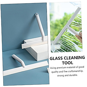 GLEAVI 3 Pcs Ergonomic Handle Glass Squeegee Window Cleaner Tool for Bathroom Tile Easy to Use Cleaning Squeegee for Home
