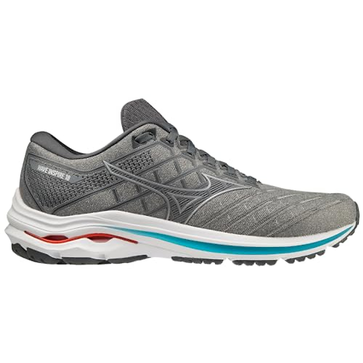 Mizuno Men’s Wave Inspire 18 Running Shoes, Ultimate Grey-Silver, 10.5