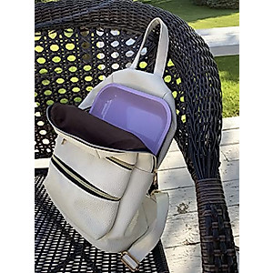 Brando Moon Large Metal Tray Purple - Lightweight Curved Edges and Smooth Surface - 13 x 10.5 inches