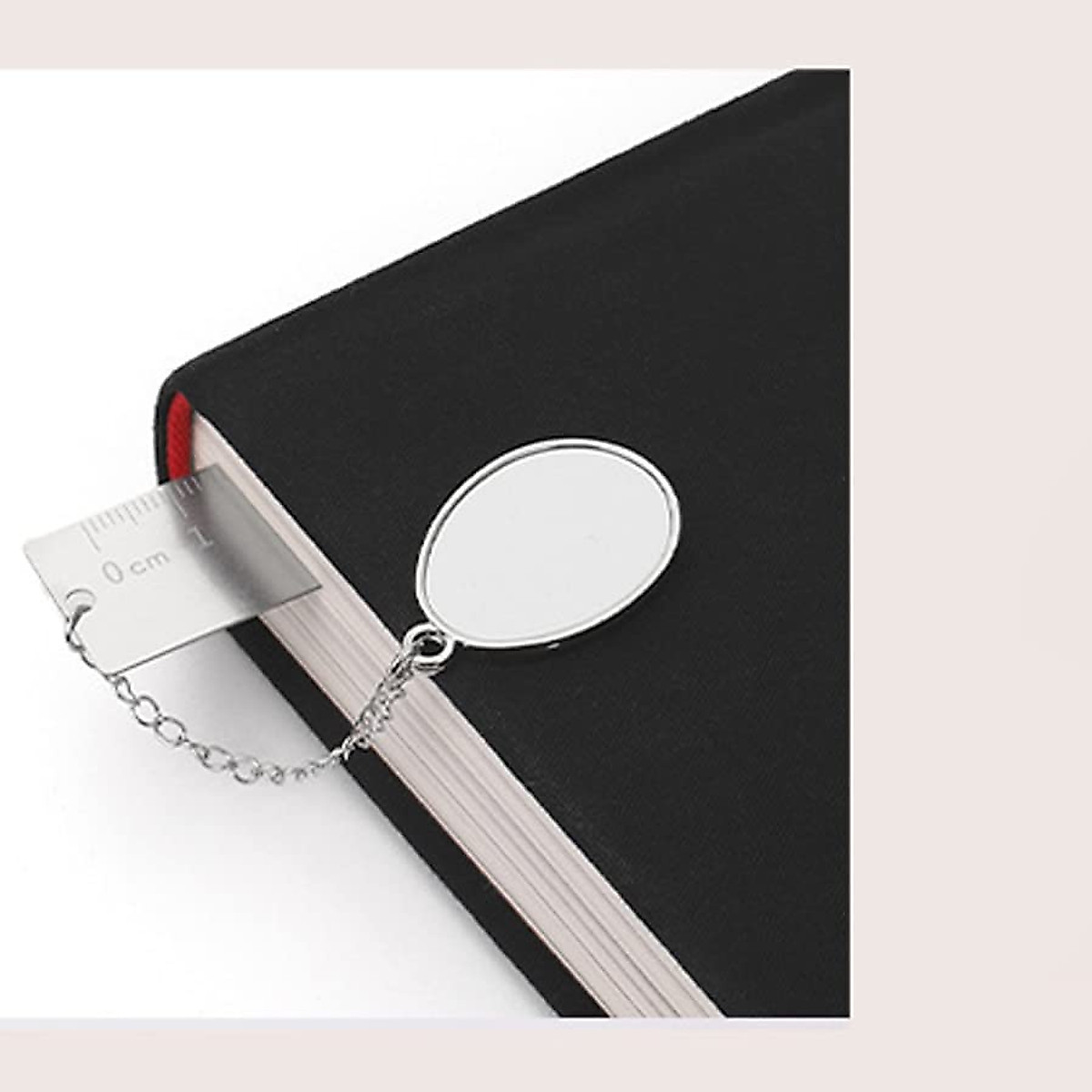 ARFUKA Bookmark Stainless Steel Reading Metal Ruler Bookmark Reading Bookmarks Page Marker Book Marker Gift for Students Teachers Reading Pack of 2