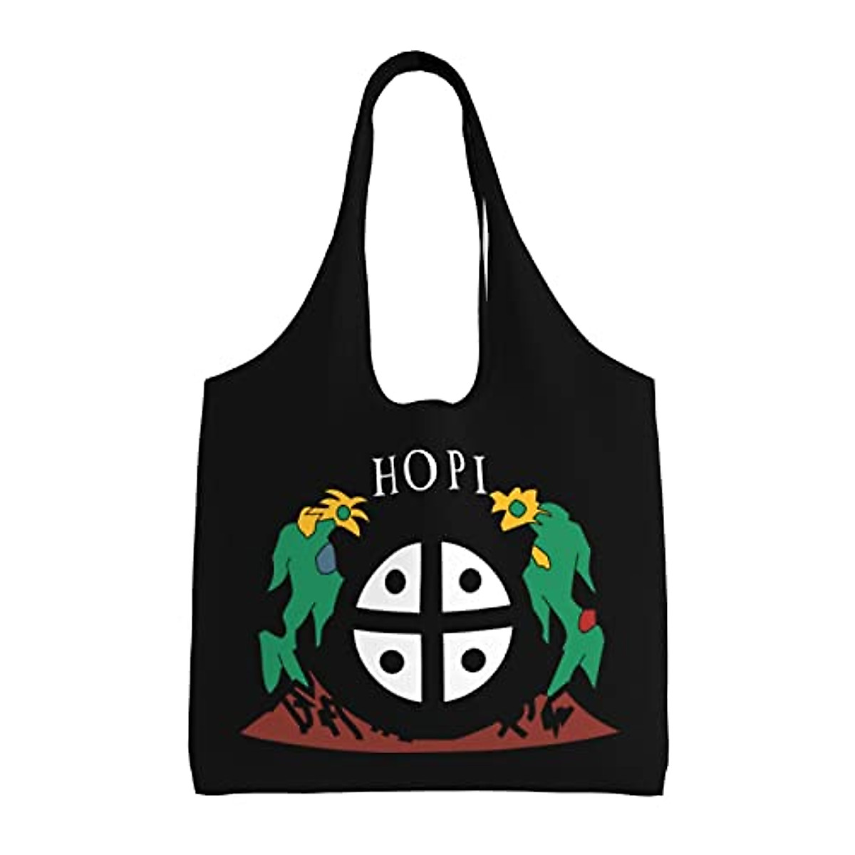 Flag Of The Hopi Nation Canvas Shoulder Tote Bags Reusable Handbags Shopping Bag For Daily Women Or Men