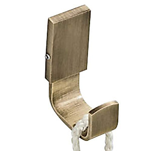 Flybath Coat Hook Antique Brass Towel Robe Hooks for Bathroom Kitchen Shirt Holder Wall Mounted Brushed Bronze 2 Pack