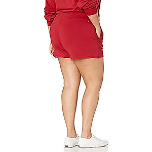 The Drop Women's Elaina Pull-On French Terry Sweatshort, Rio Red, L